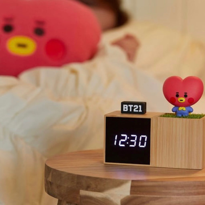 全新 BABY BT21 電子時鐘 LED DIGITAL DESK CLOCK (TATA) | 蝦皮購物