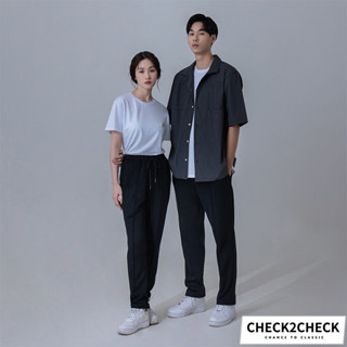 Check2Check-立體車線長腿棉褲 上寬下窄 棉長褲 彈性休閒長褲 棉褲穿搭【CB00-070051】[現貨] | 蝦皮購物