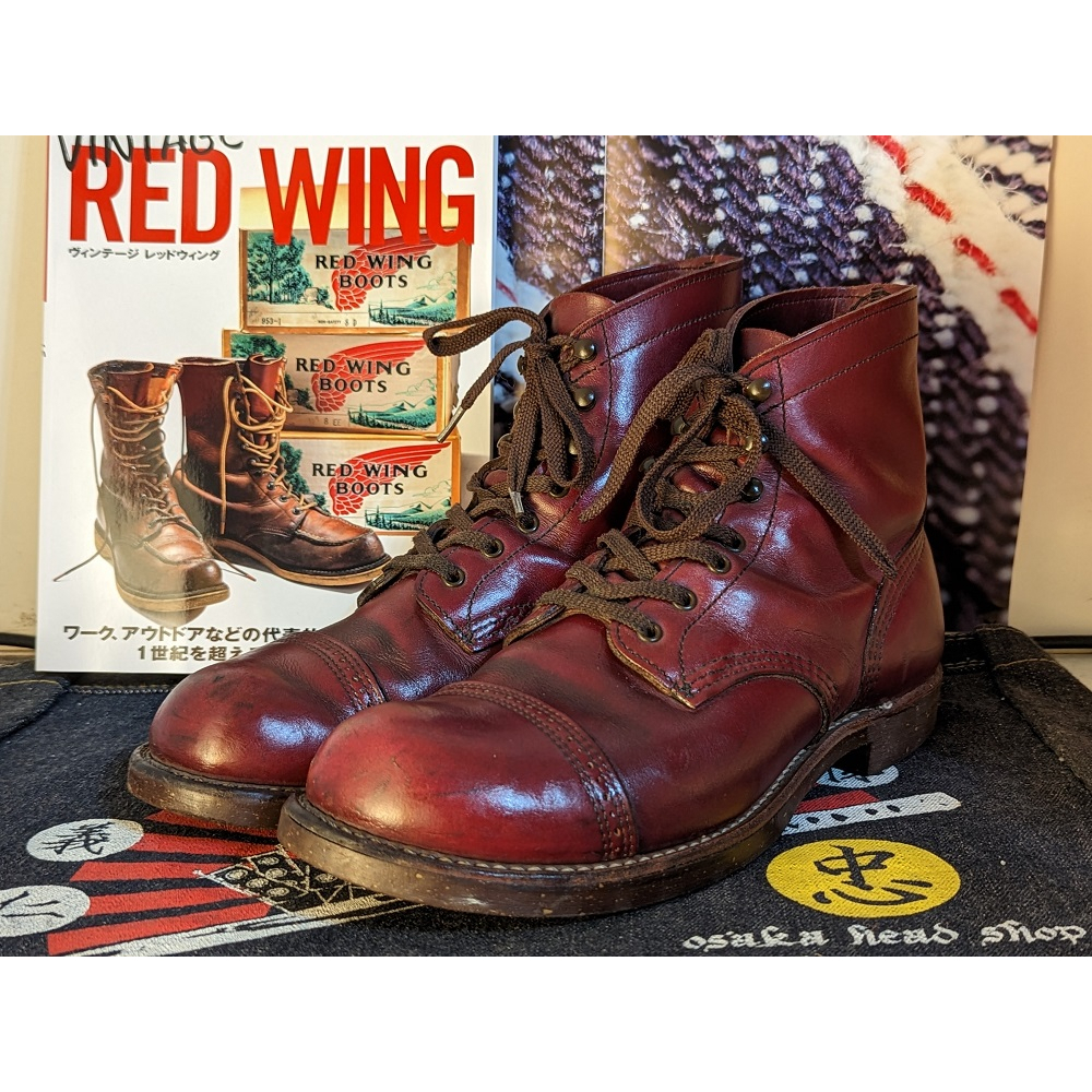 red wing 8012 酒紅 傘兵靴 iron ranger munson 9011 升級款 | 蝦皮購物