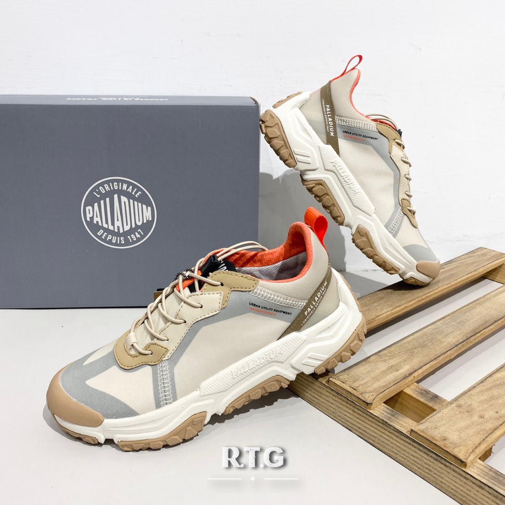 【RTG】PALLADIUM OFF-GRID LO WP+ 奶茶 輪胎鞋 橘標防水 快速綁帶 男女 77332-210 | 蝦皮購物