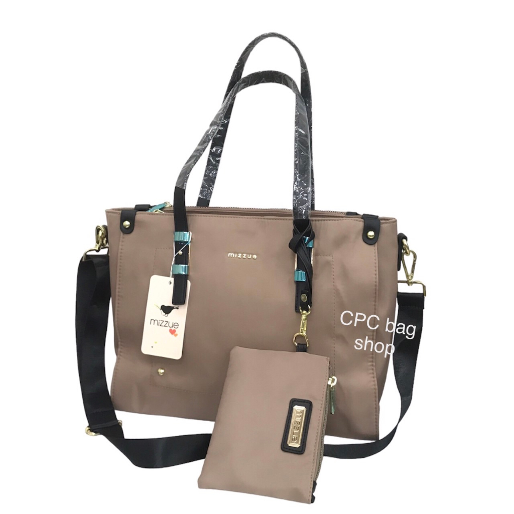 mizzue 質感尼龍 托特包 肩背包 A4可放 女包 女生包包 兩用包 文件包 防水布包包 大容量包包 (現貨) | 蝦皮購物