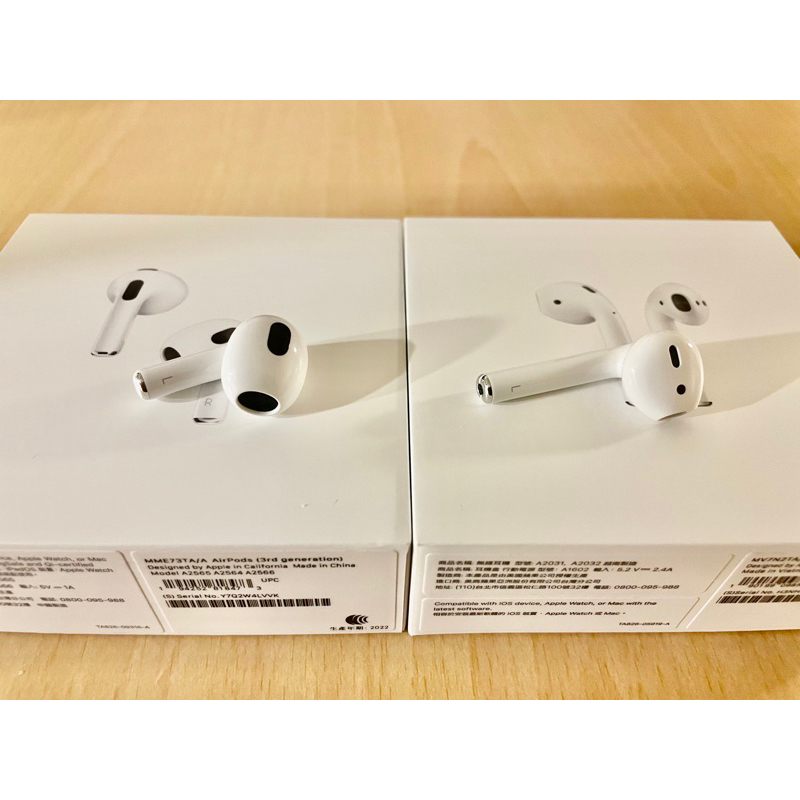 蘋果原廠 全新airpods 2代 3代 左耳 單耳 台灣公司貨 保固一年 蝦皮購物