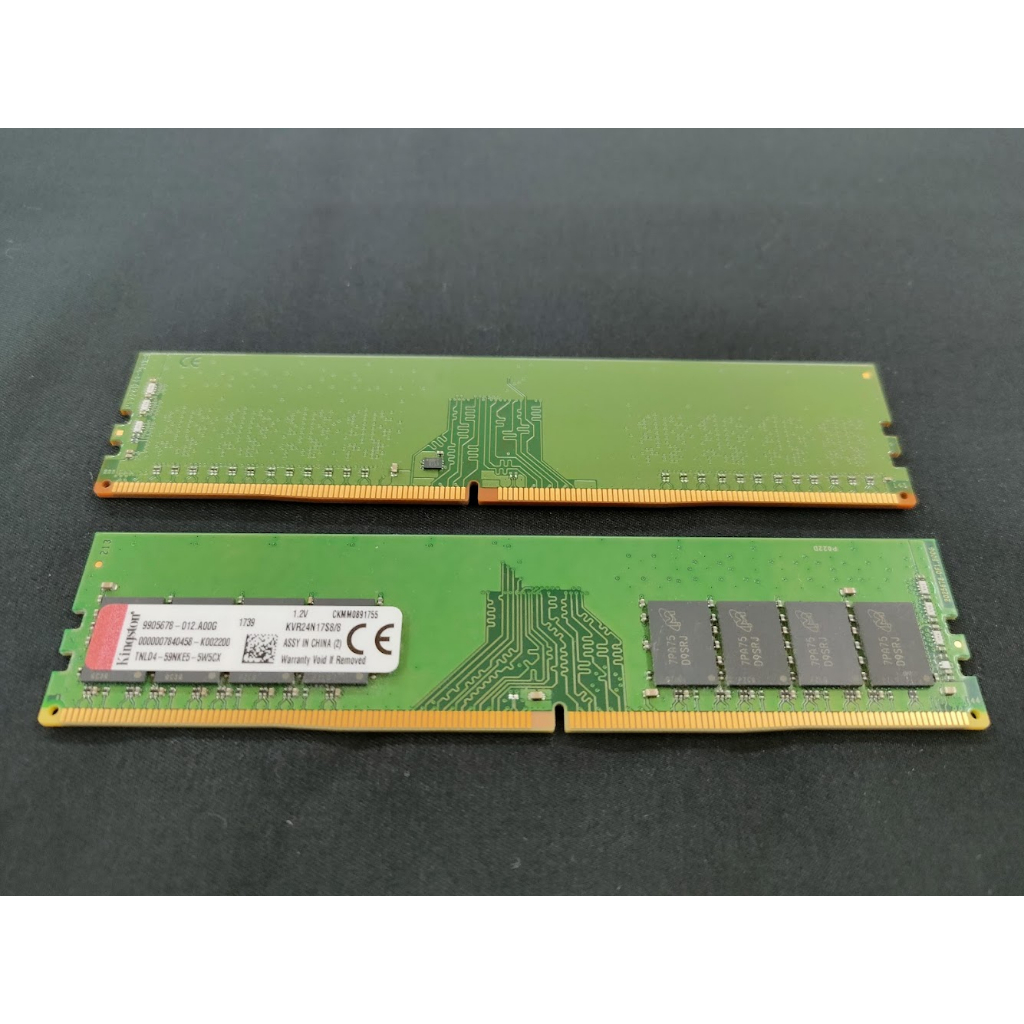 終身保固 金士頓 Kingston DDR4 8G 8GB 2400 KVR24N17S8/8 單面 桌電 記憶體 | 蝦皮購物