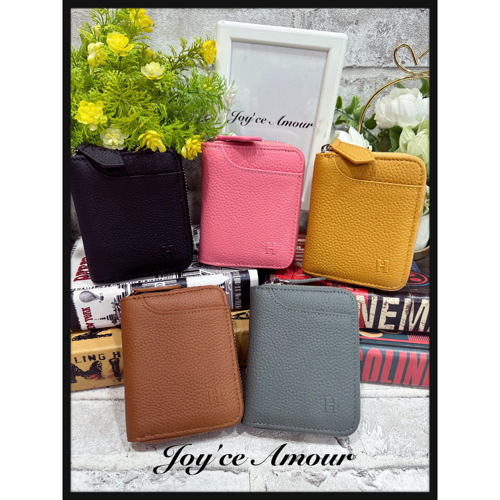 Joy'ce Amour 全真皮H拉鏈零錢包 | 蝦皮購物