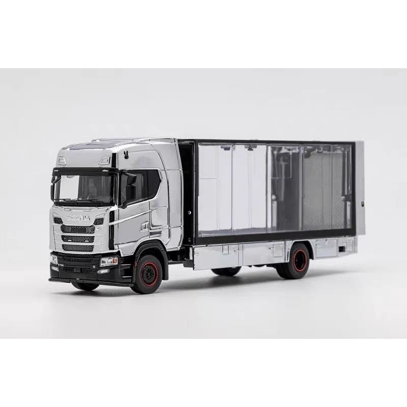 1/64 GCD SCANIA S730 雙層全封閉櫃式 三菱 fuso 雙層拖車 拖拉庫 SPOON 全可動機構 | 蝦皮購物