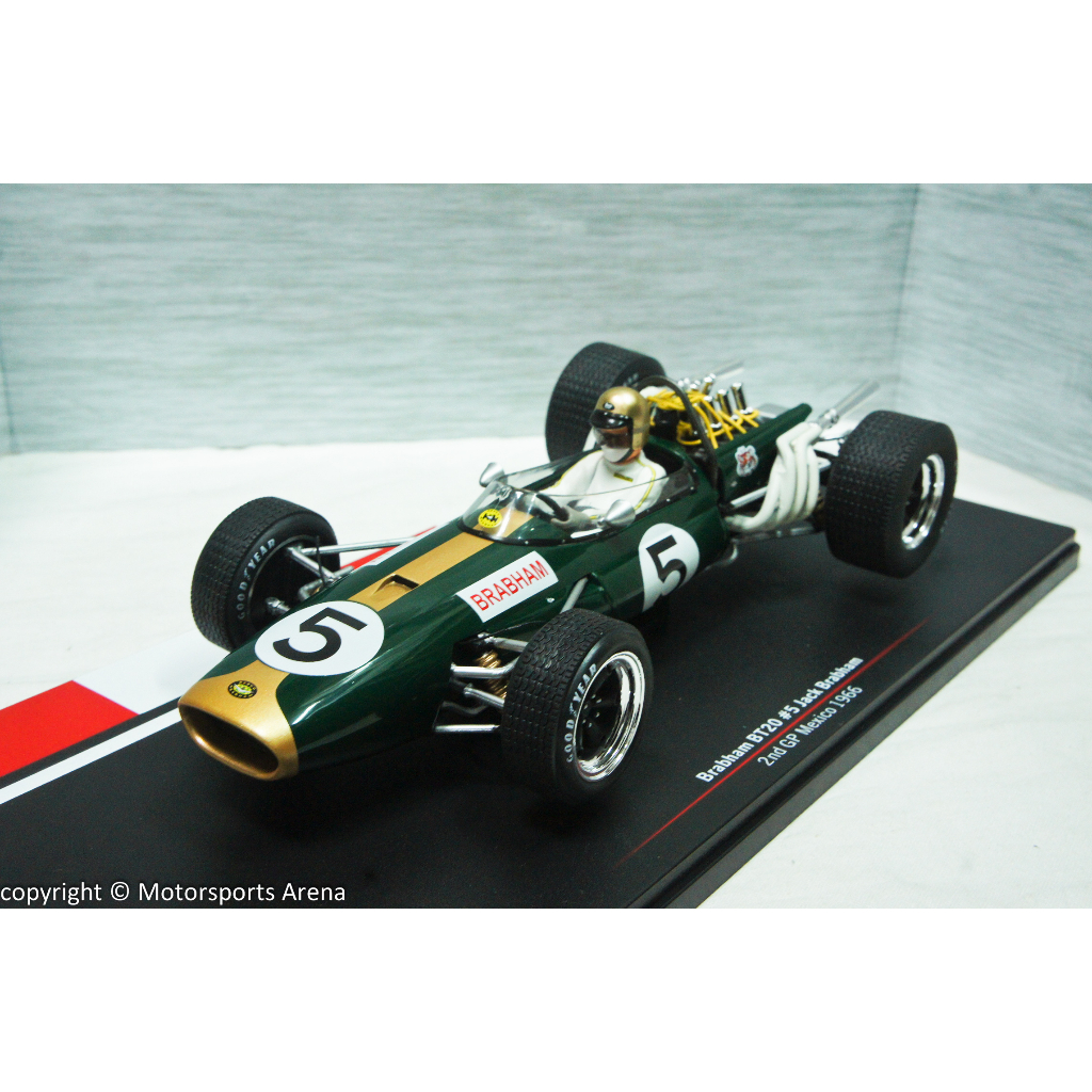 【現貨特價】世界冠軍 1:18 MCG F1 1966 Brabham BT20 Jacky Brabham | 蝦皮購物