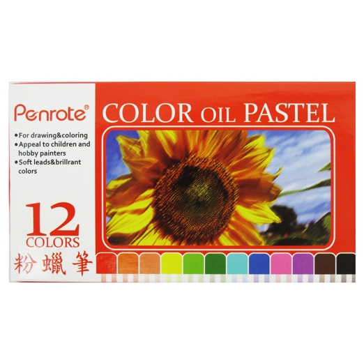 筆樂PENROTE★12色粉蠟筆/繪畫/學生/美勞/PG3584 | 蝦皮購物