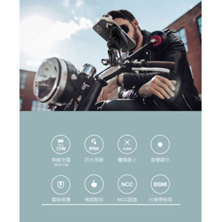 逆磁浮 免運 現貨 2代 夾鉗式】TAKEWAY 黑隼 Z 無線充電 機車 手機支架 HAWK1-PH06-AnvR | 蝦皮購物