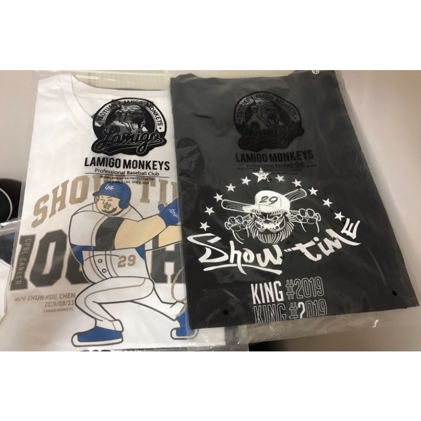 【Lamigo】陳俊秀2019年百轟&全壘打王紀念T | 蝦皮購物
