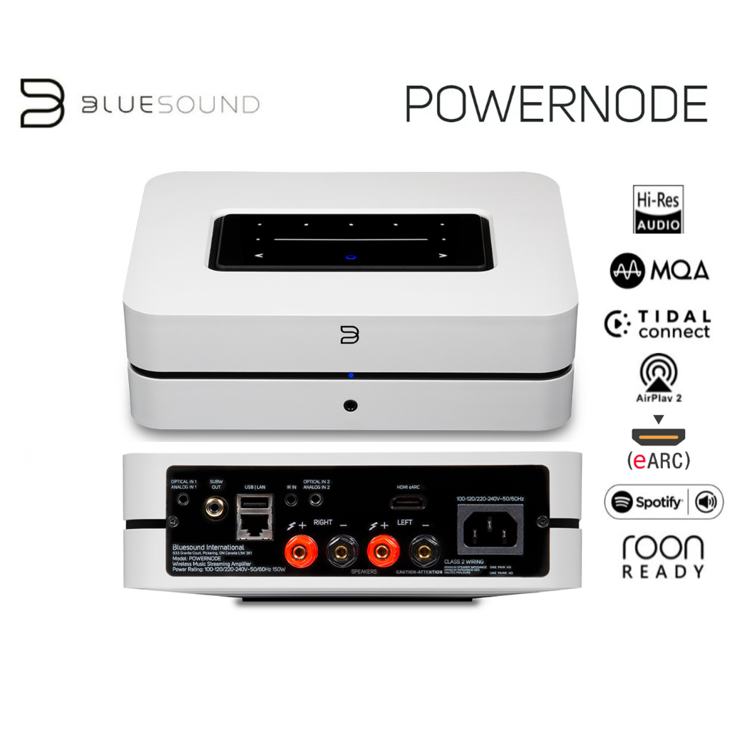 Bluesound PowerNode N330 白色 串流擴大機 HDMI eARC 藍芽 光纖 勝鋒音響 光華商場 | 蝦皮購物