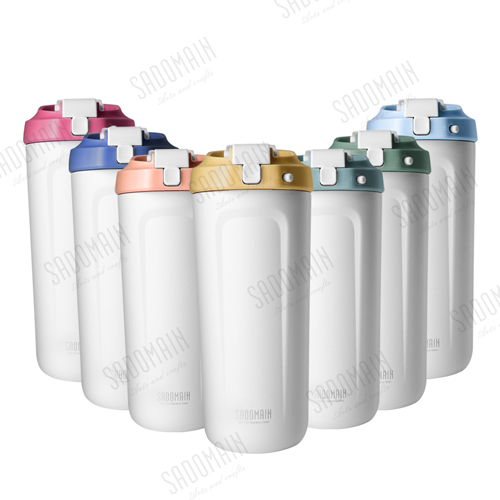 【官方直營-仙德曼 SADOMAIN】316不鏽鋼吸管直飲隨行保溫杯700ml | 蝦皮購物