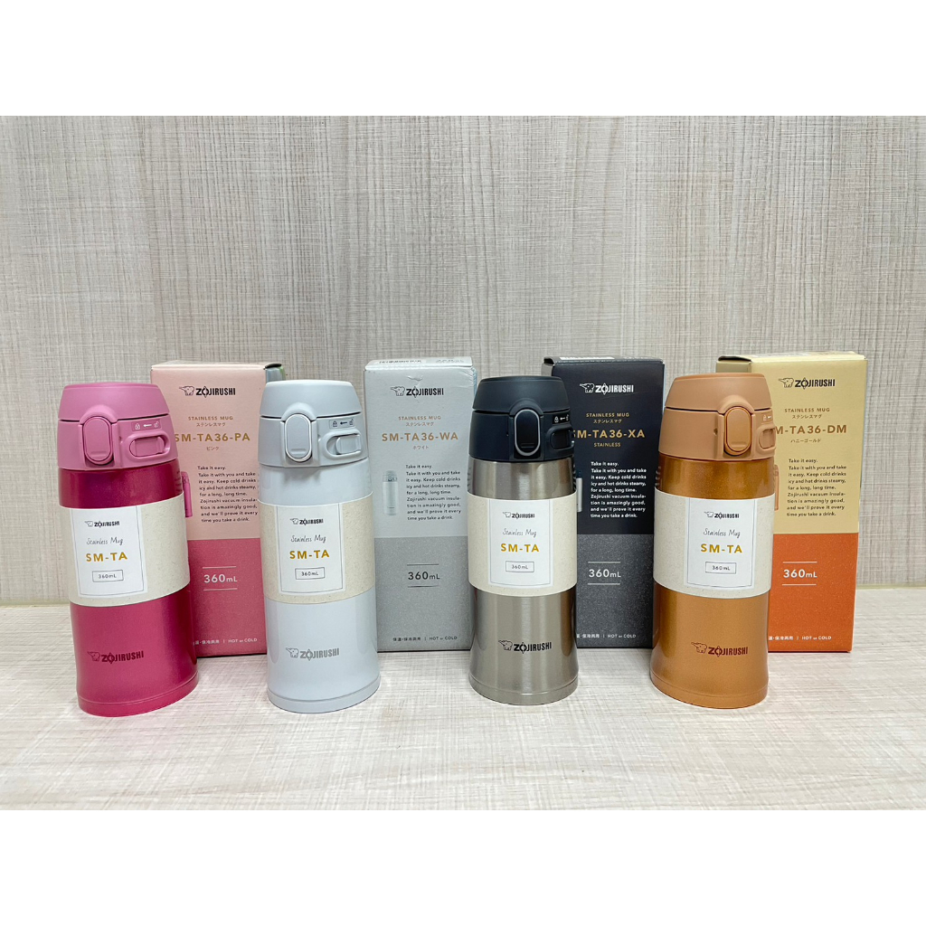 象印Zojirushi不銹鋼保溫瓶/保溫杯360cc＜SM-TA36＞真空保溫杯 | 蝦皮購物