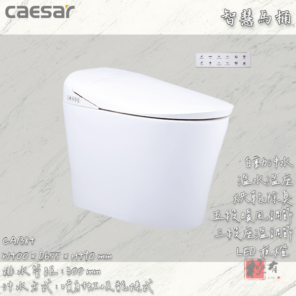 🔨 實體店面 可代客安裝 CAESAR 凱撒衛浴 CA1384 智慧馬桶 實體店面 可代客安裝 | 蝦皮購物