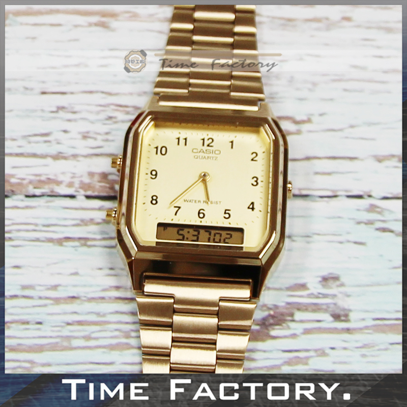 【時間工廠】全新casio 復古潮流 輕薄 雙顯款 Aq 230a 230ga系列 1b 7e 9b 9e 蝦皮購物