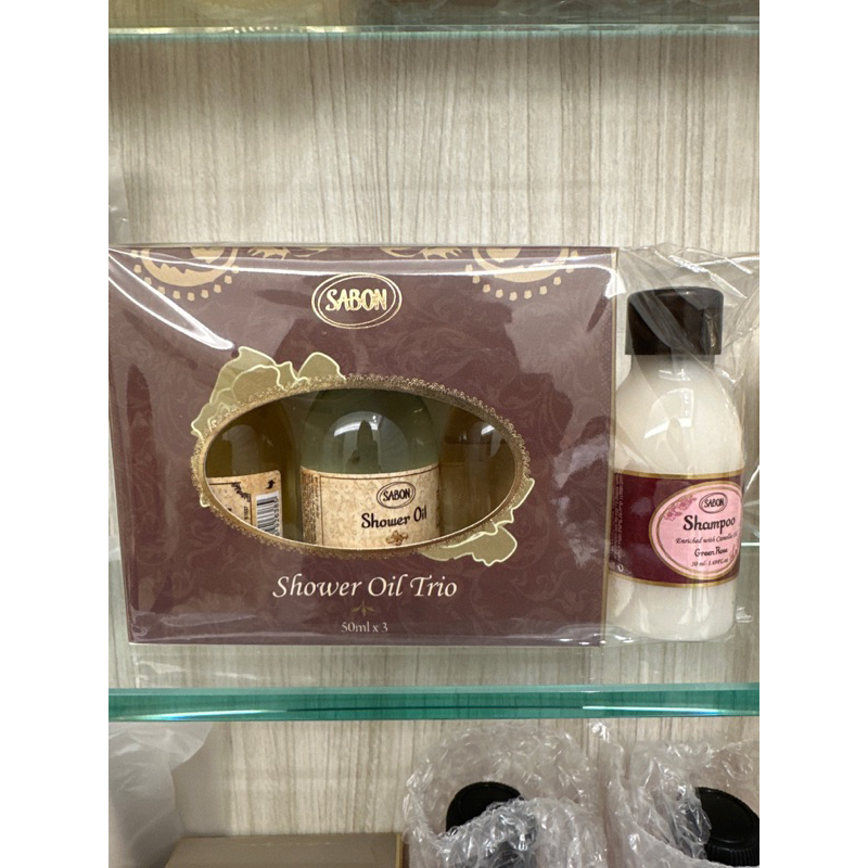 SABON 經典PLV / 綠玫瑰 / 茉莉小沐浴油+綠玫瑰洗髮乳組合 | 蝦皮購物