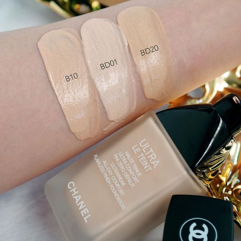 [新品在台] Chanel 香奈兒雪紡輕霧持久粉底Ultra Le Teint Foundation BD01 BD11 | 蝦皮購物