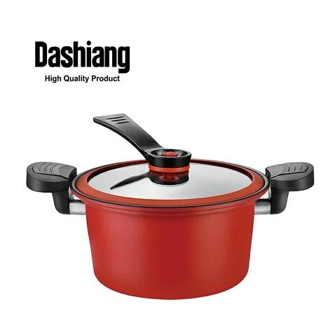 全新 現貨 秒出 ~ Dashiang 碳鋼不沾快煮微壓鍋 24cm 3.5L | 蝦皮購物