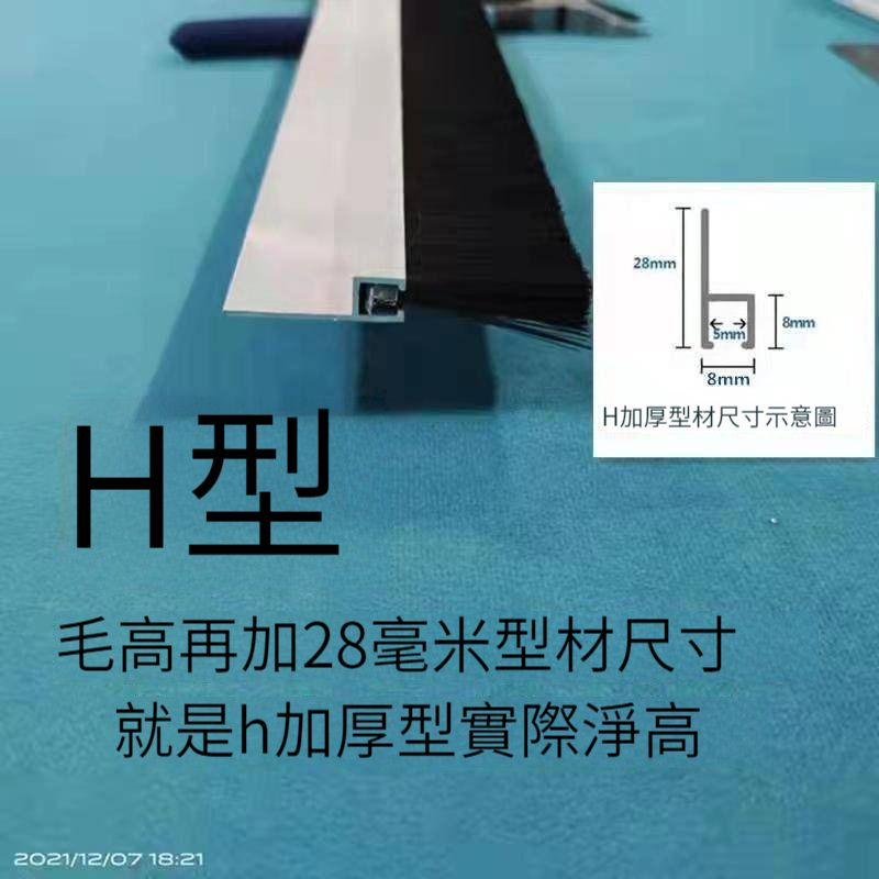 現貨【susumy】 工業防塵條 T H型 鋁毛刷門底條 鋁合金 尼龍絲條刷 門縫門底 門窗刷條 縫隙 窗戶密封條 | 蝦皮購物