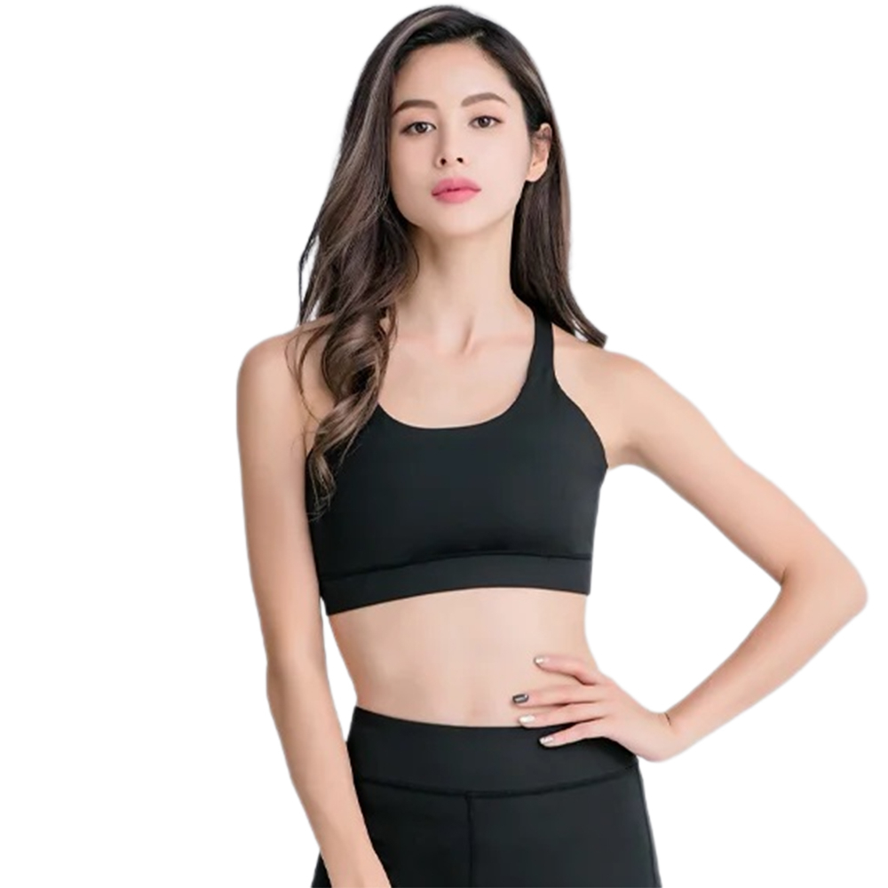 【WIWI】交叉美背遠紅外線+智能活胸衣(經典黑 女M-2XL)0.83遠紅外線 吸濕排汗 彈性纖維 速乾透氣 運動內衣 | 蝦皮購物