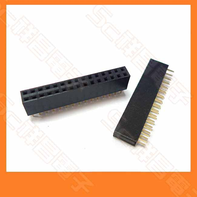 【祥昌電子】2.54 2P~40P 雙排排母 排針 母座 排針母座 插針母座 PCB 2.54mm 間距2.54 | 蝦皮購物