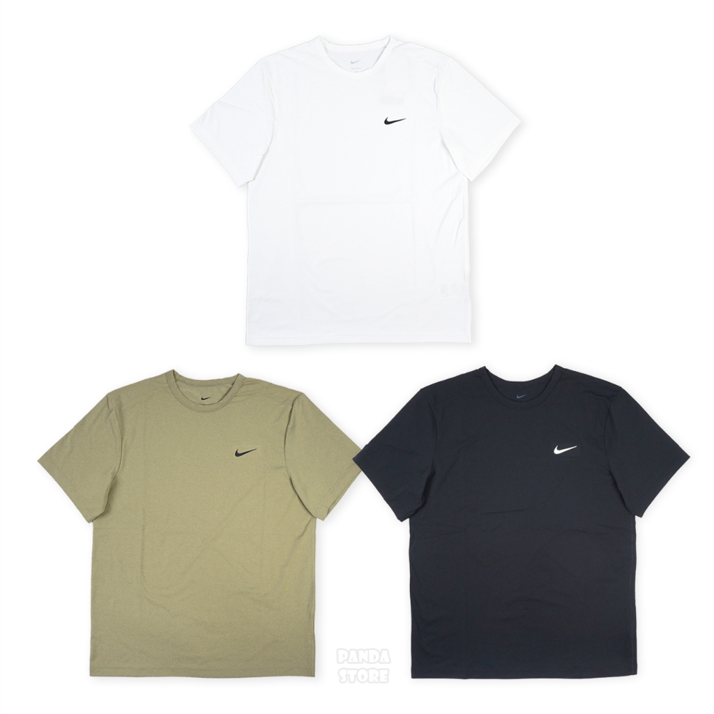 胖達）NIKE DRI FIT UPF40+ 排汗 防曬 短袖 短T DV9840-100 白 010 黑 橄欖綠 男 | 蝦皮購物