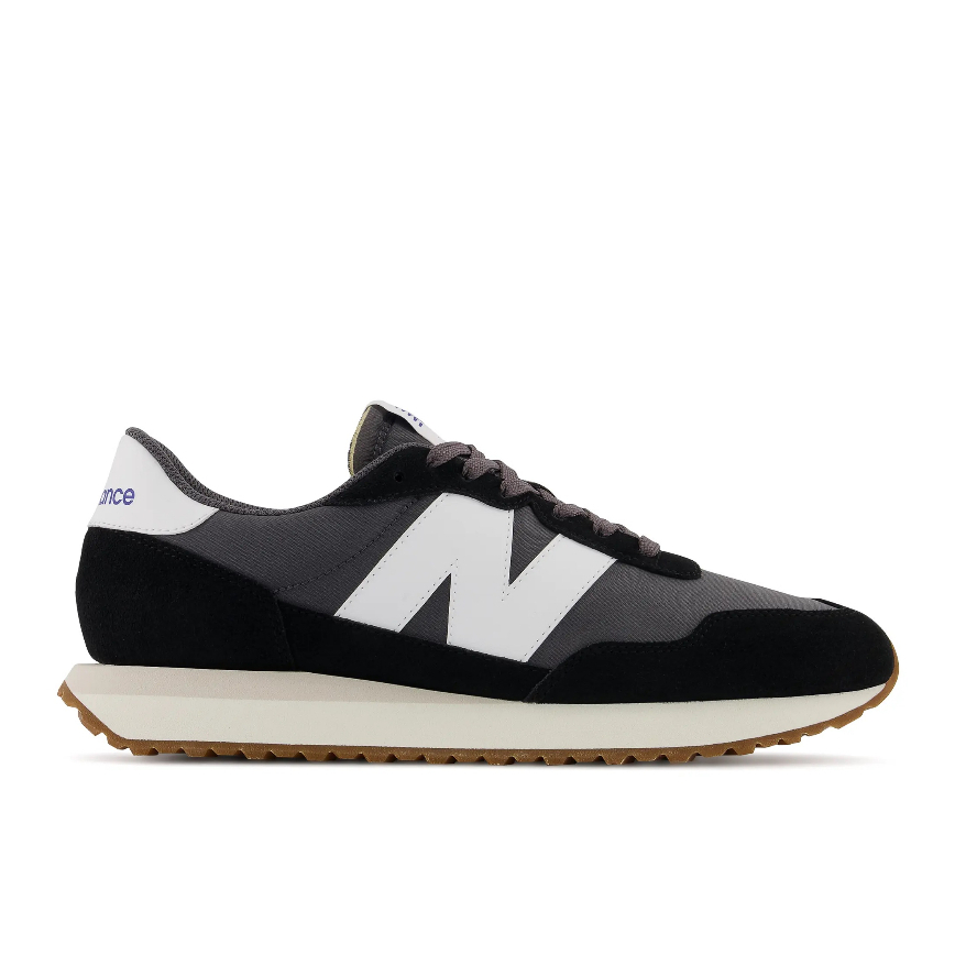 [現貨US15] New Balance 237 黑灰白 麂皮 復古 休閒鞋 大尺碼 MS237GA | 蝦皮購物
