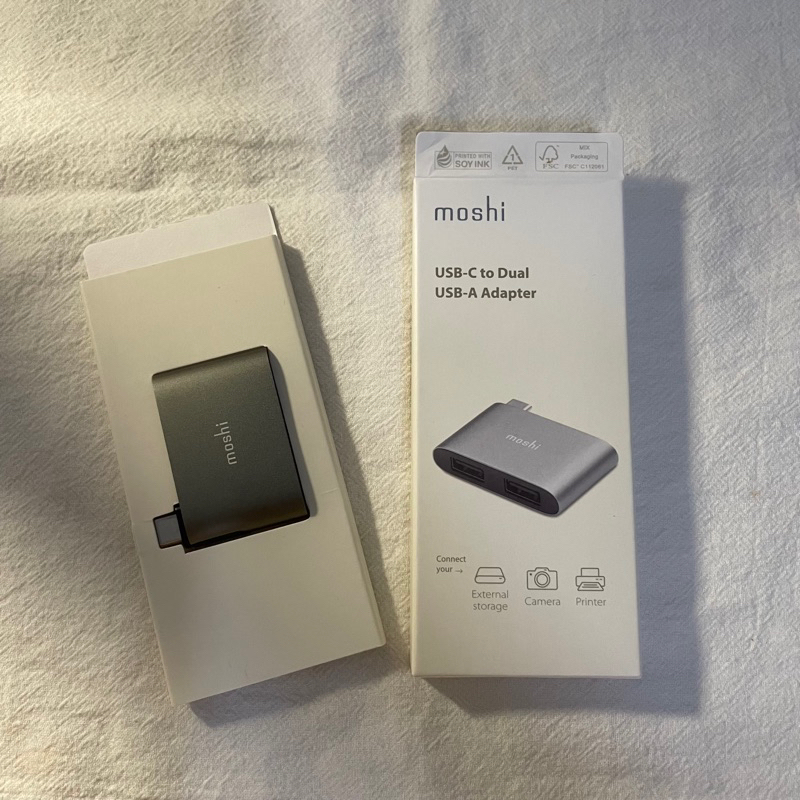 Moshi USB-C to USB-A 雙端口轉接器 | 蝦皮購物