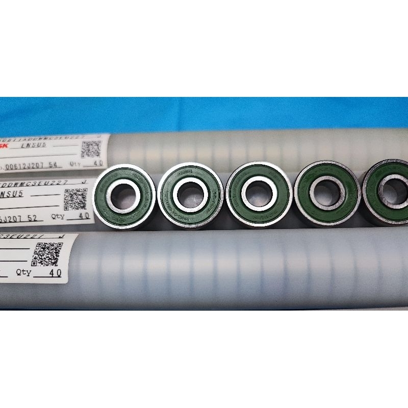 NSK 印尼廠 全新含稅價 608DW 綠色雙面塑膠蓋 耐用款 培林/軸承/Bearing 正公司貨塑膠管裝 一管40顆 | 蝦皮購物