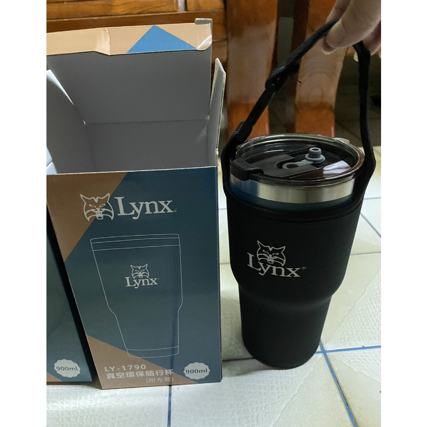 保溫保冰 Lynx 真空環保隨行杯 附布套 900ml 冰霸杯 LY-1790 2023股東會紀念品~三陽 | 蝦皮購物