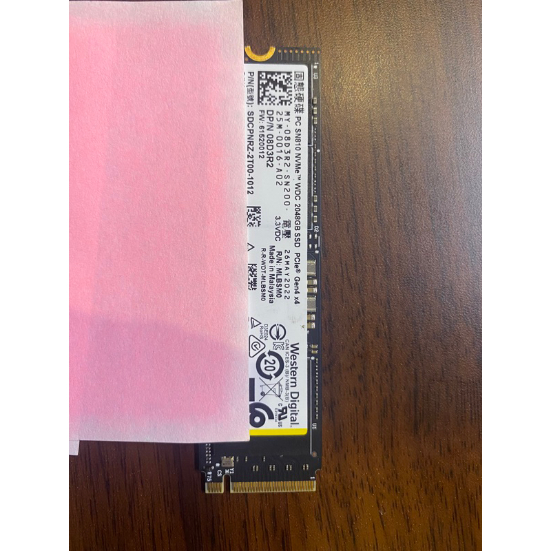 WD (Western Digital) sn810 2TB nvme SSD | 蝦皮購物