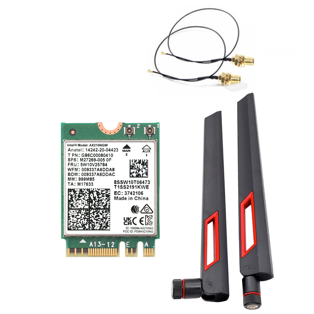 全新現貨 Intel AX210 WiFi6 6E 6G無線網路卡 M.2 藍牙5.3 AX200 筆記型電腦 PCIE | 蝦皮購物