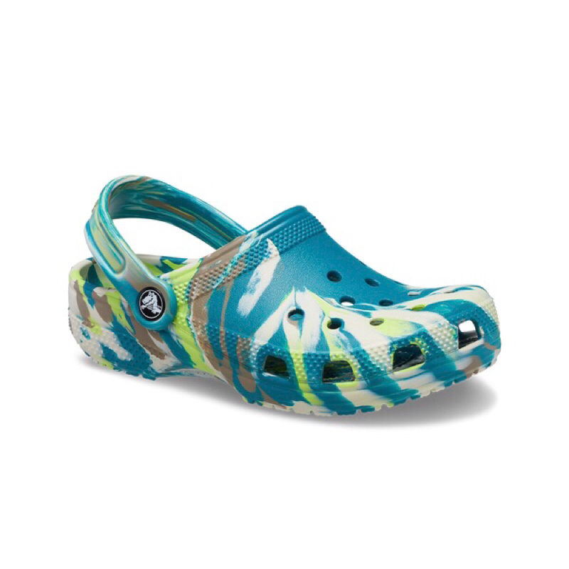Crocs 卡駱馳 (童鞋) 經典大理石花紋小克駱格 - 206838-3UF | 蝦皮購物