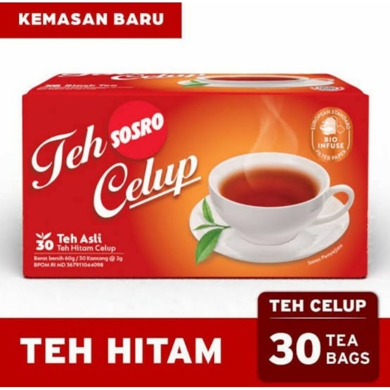 SOSRO TEH CELUP 30pcs x 2g = 60g | 蝦皮購物