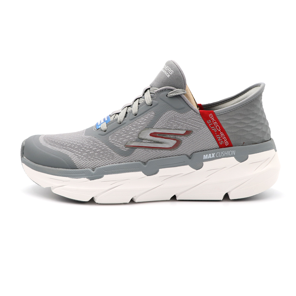 Skechers 灰紅 緩震 套入式 休閒 運動 男款 B3888【新竹皇家220313GYRD】 | 蝦皮購物