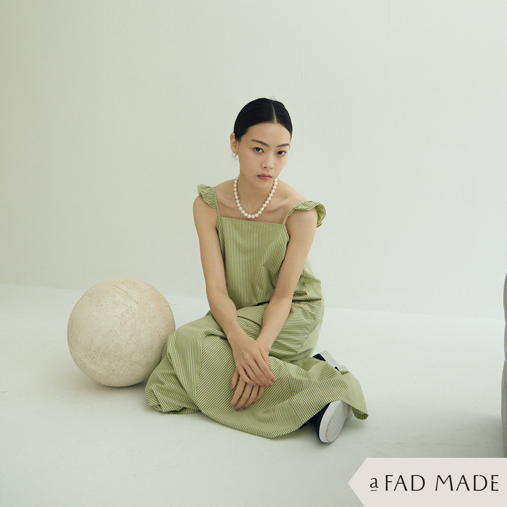 AFAD MADE- 條紋不對稱剪接洋裝【21030063】 | 蝦皮購物