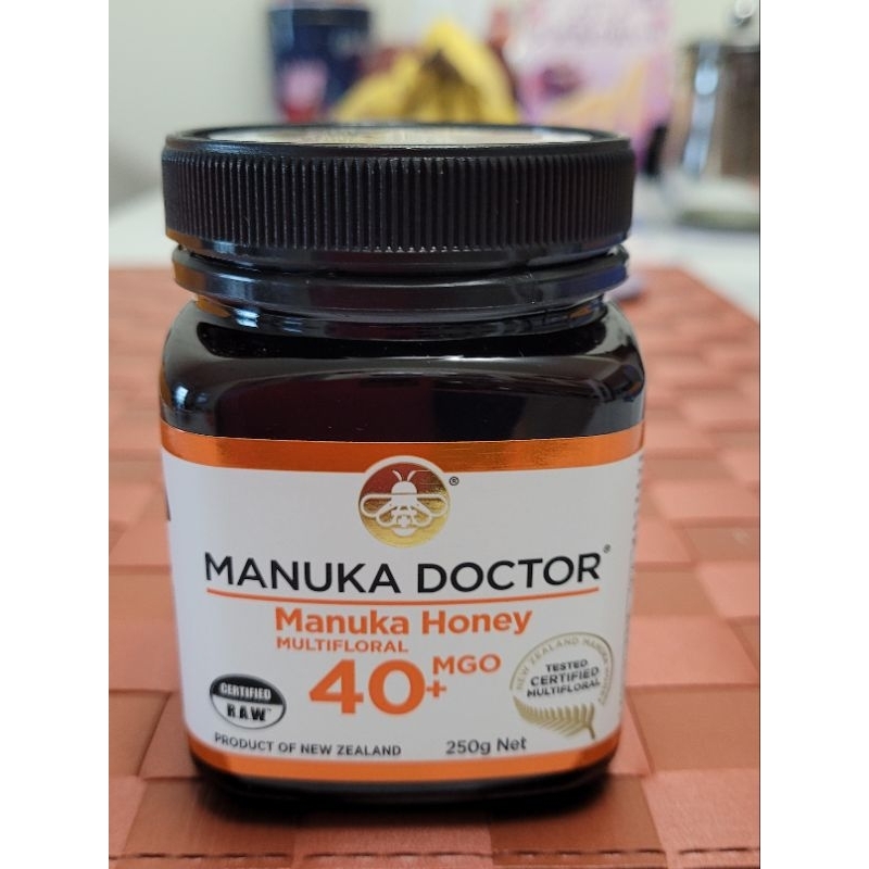 紐西蘭原装MANUKA DOCTOR MGO 40+麥盧卡蜂蜜250g(台灣現貨) | 蝦皮購物