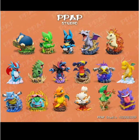 【心動GK】ppap小肥系列寶可夢 巨沼怪 巨钳螳螂 吉利蛋 火焰雞 赫拉克羅斯 gk 限定 公仔模 | 蝦皮購物
