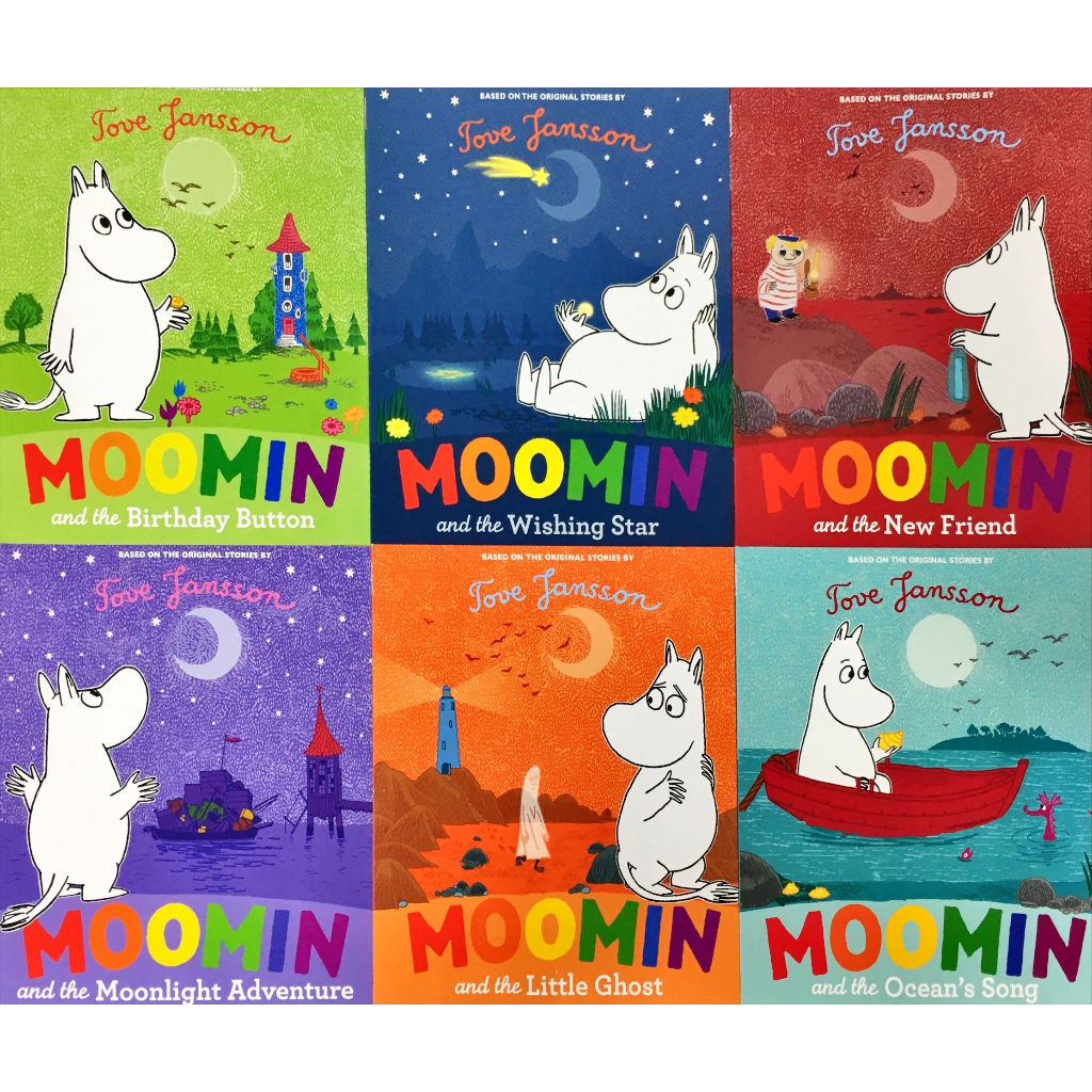 【新到知名卡通套書】Moomin Picture Book Collection - 6 Books (-MON6-) | 蝦皮購物