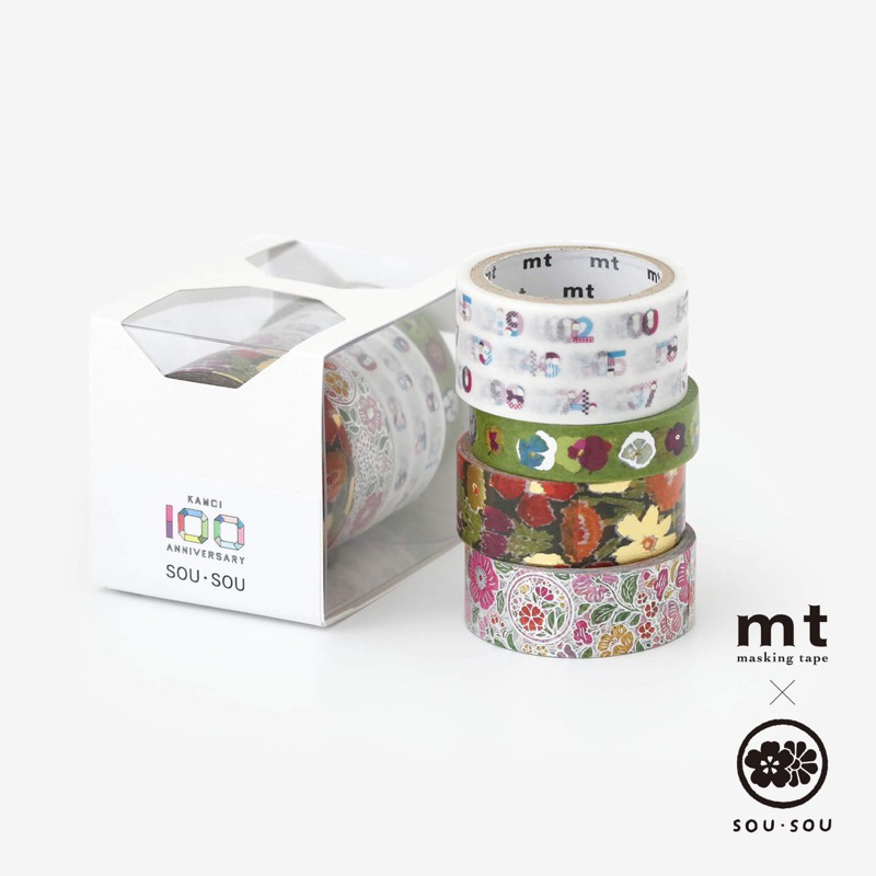 日本製 sou sou mt x KAMOI 100周年紀念 和紙膠帶組 數量限定 | 蝦皮購物