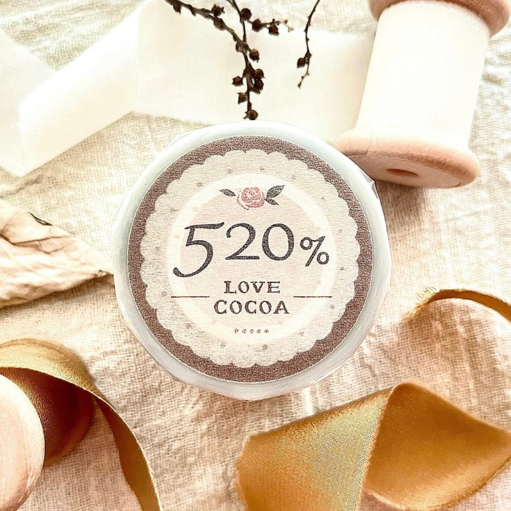 【日日文創舖】微瘋畫室・520% Love Cocoa 霧面PET膠帶 | 蝦皮購物