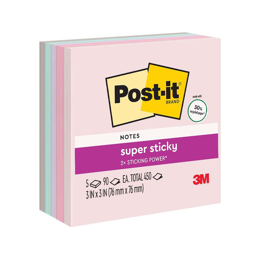 Post-it 3M 狠黏便條紙 五色紙磚 (654-5SS系列) 便利貼 便條貼 MEMO【久大文具】0147 | 蝦皮購物