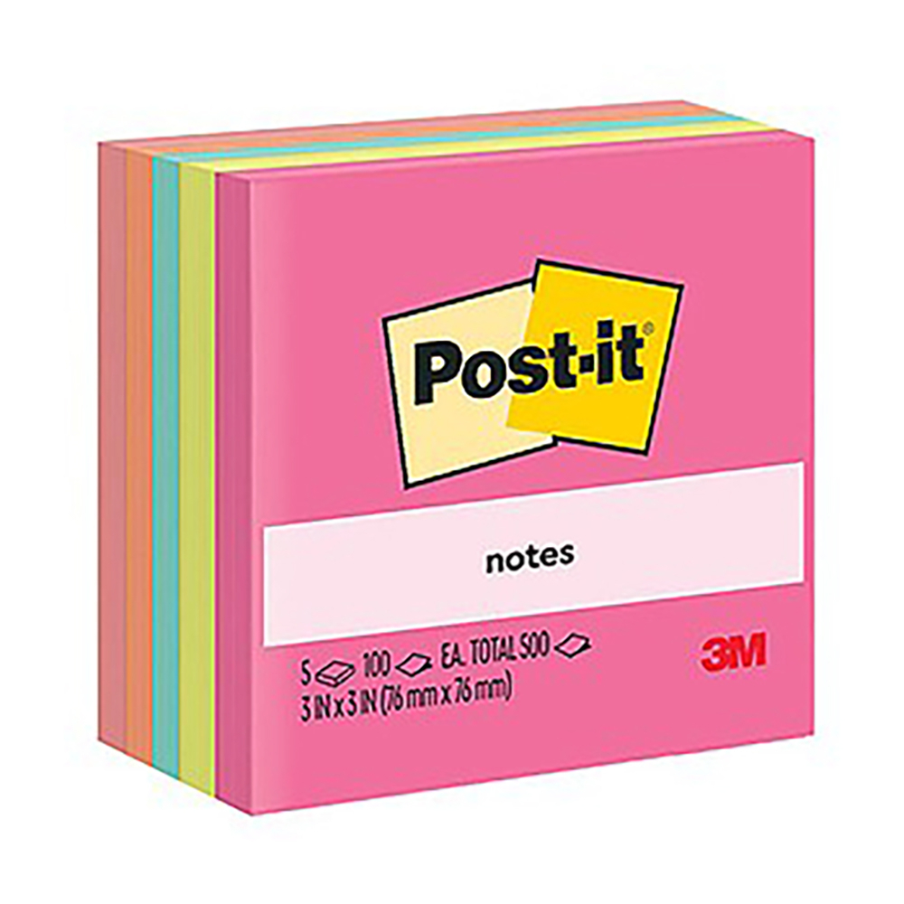 Post-it 3M 狠黏便條紙 五色紙磚 (654-5SS系列) 便利貼 便條貼 MEMO【久大文具】0147 | 蝦皮購物