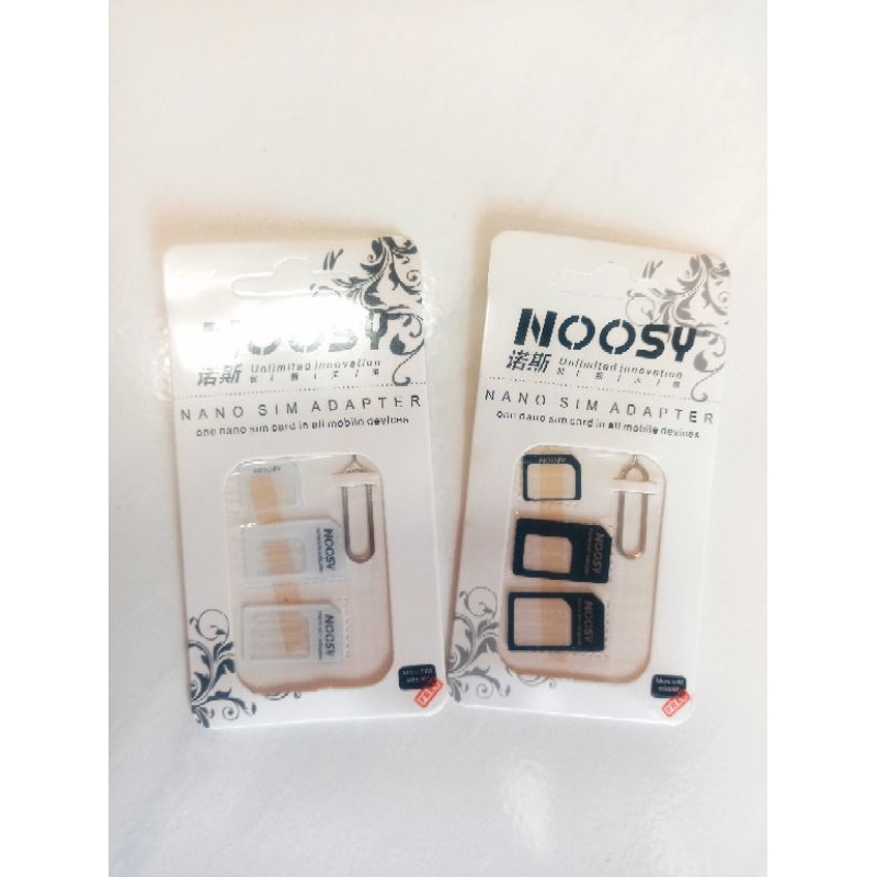 現貨【NOOSY 諾斯SIM轉接卡】Nano-SIM 4合1 nano micro sim轉接卡套 小卡 大卡 取卡針 | 蝦皮購物