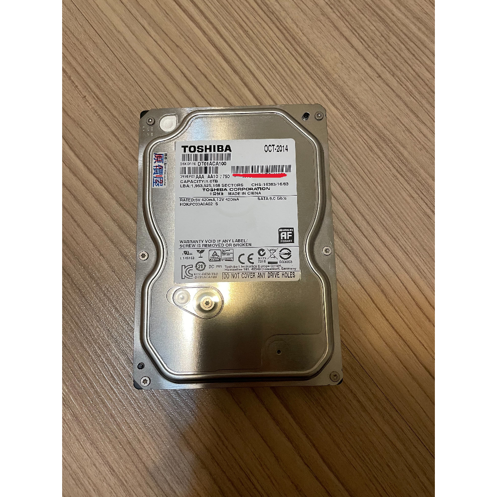 Toshiba 1TB HDD硬碟 (DT01ACA100) | 蝦皮購物