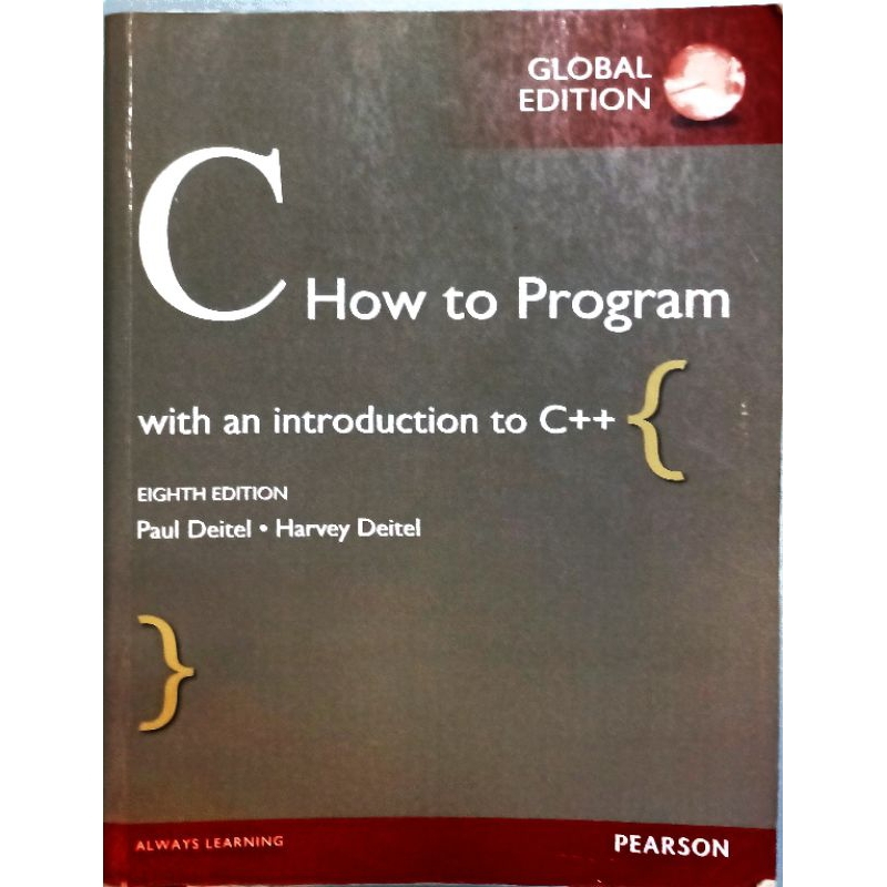 C: How to Program, 8/e, Paul Deitel, Harvey Deitel | 蝦皮購物