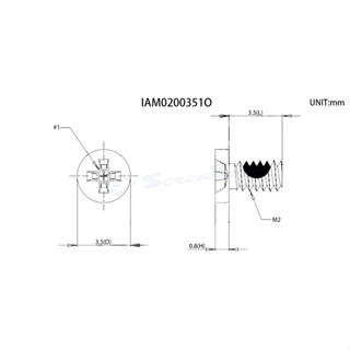 【銳禾】M2x3.5 I頭 十字槽 機械牙 鍍鎳 100入 防鬆螺絲 IAM0200351O | 蝦皮購物
