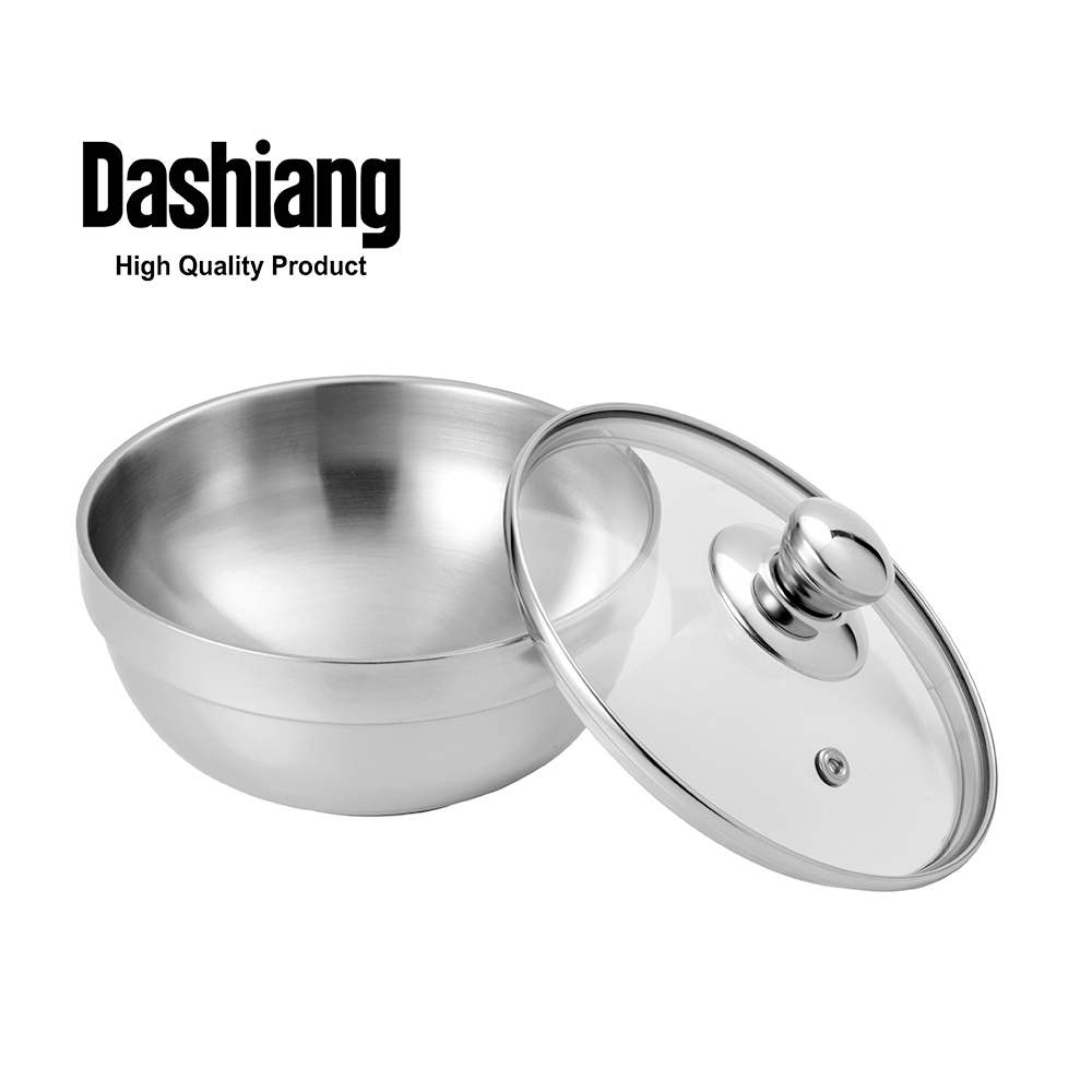 【Dashiang 大相】不鏽鋼美味雙層隔熱碗16cm 2件組-隔熱碗+蓋 | 蝦皮購物