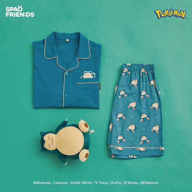 【zz韓國代購🇰🇷】 🔥新增新款🔥 SPAO x 寶可夢 睡衣 睡褲 套裝 拖鞋 神奇寶貝 皮卡丘 兒童睡衣 | 蝦皮購物