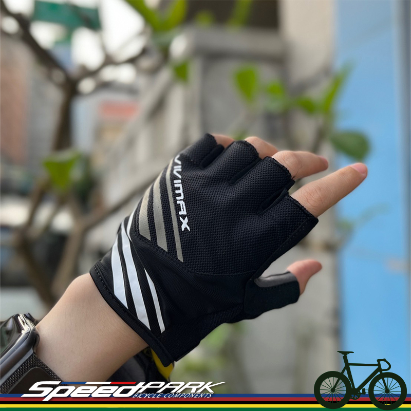 【速度公園】新款 VIVIMAX GR1 短指手套 黑色 M/L/XL 吸震透氣 防曬 脫拉設計 | 蝦皮購物