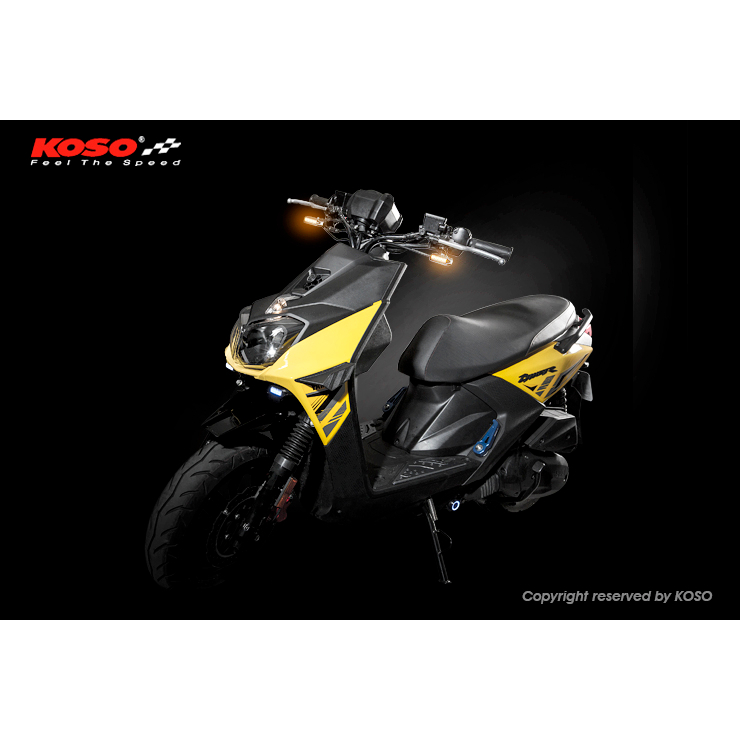 ⚇兵工廠⚇ KOSO BWSR 前方向燈 組 125 LED 日行燈 方向燈 前 黃光 含 固定支架 附阻絕器 BR | 蝦皮購物